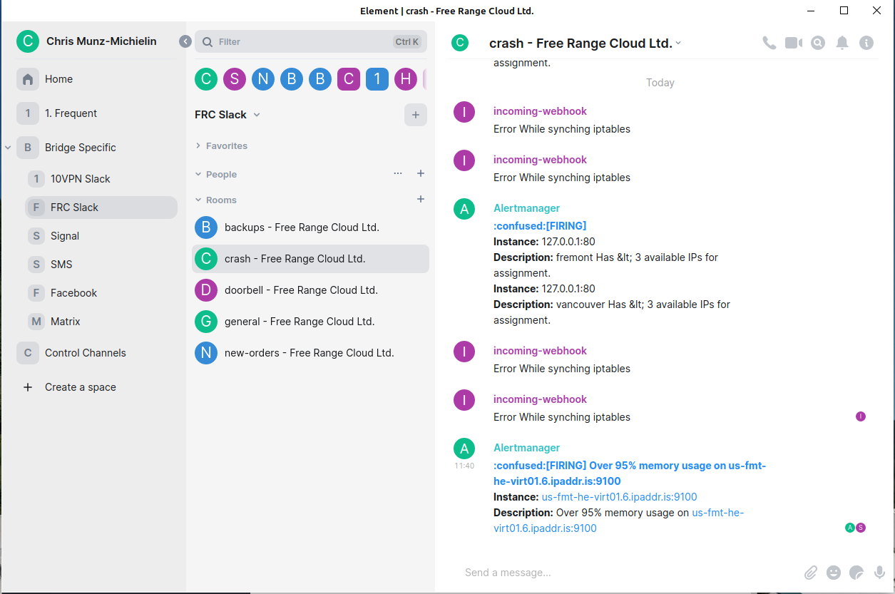 Taking Back Control of my Messaging with Matrix – A Blog by Chris!